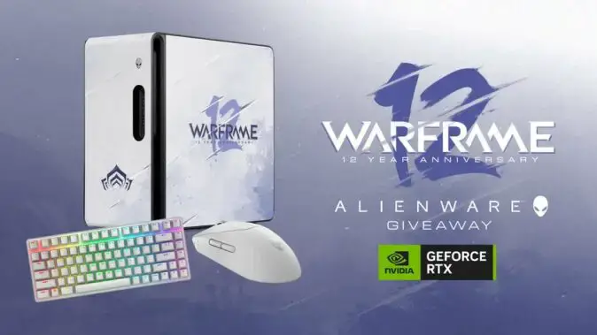 ALIENWARE X WARFRAME: 12 YEAR ANNIVERSARY PC GIVEAWAY - GiveawayBase